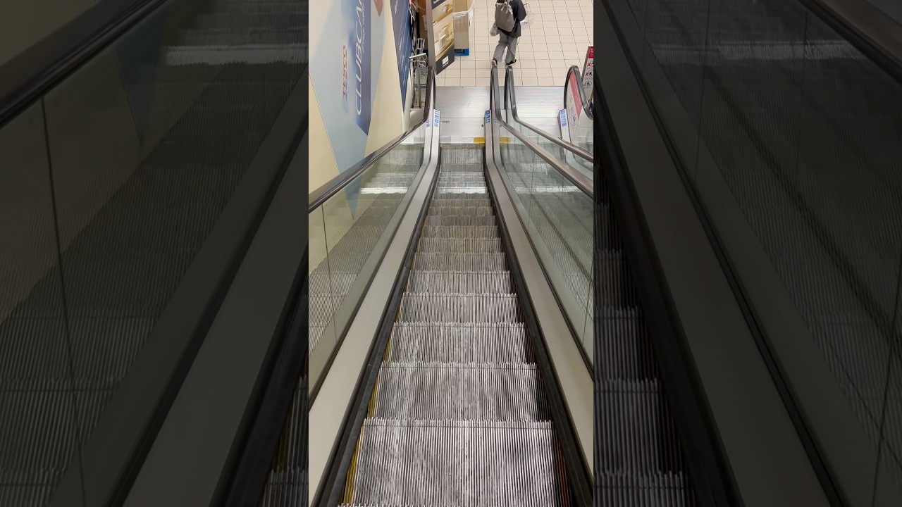 Kone Escalator ride down at Tesco Express in Oxford City Centre ...