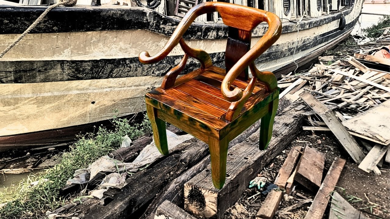 Crafting a Unique Chair from Salvaged Shipwood | Woodworking ...