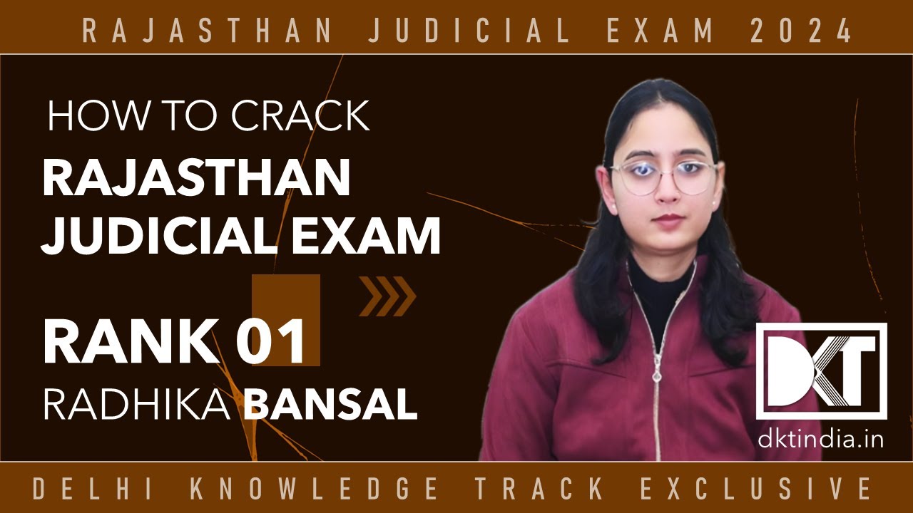Rank 1 RJS Exam 2024 | How To Crack Rajasthan Judicial Service Exam ...