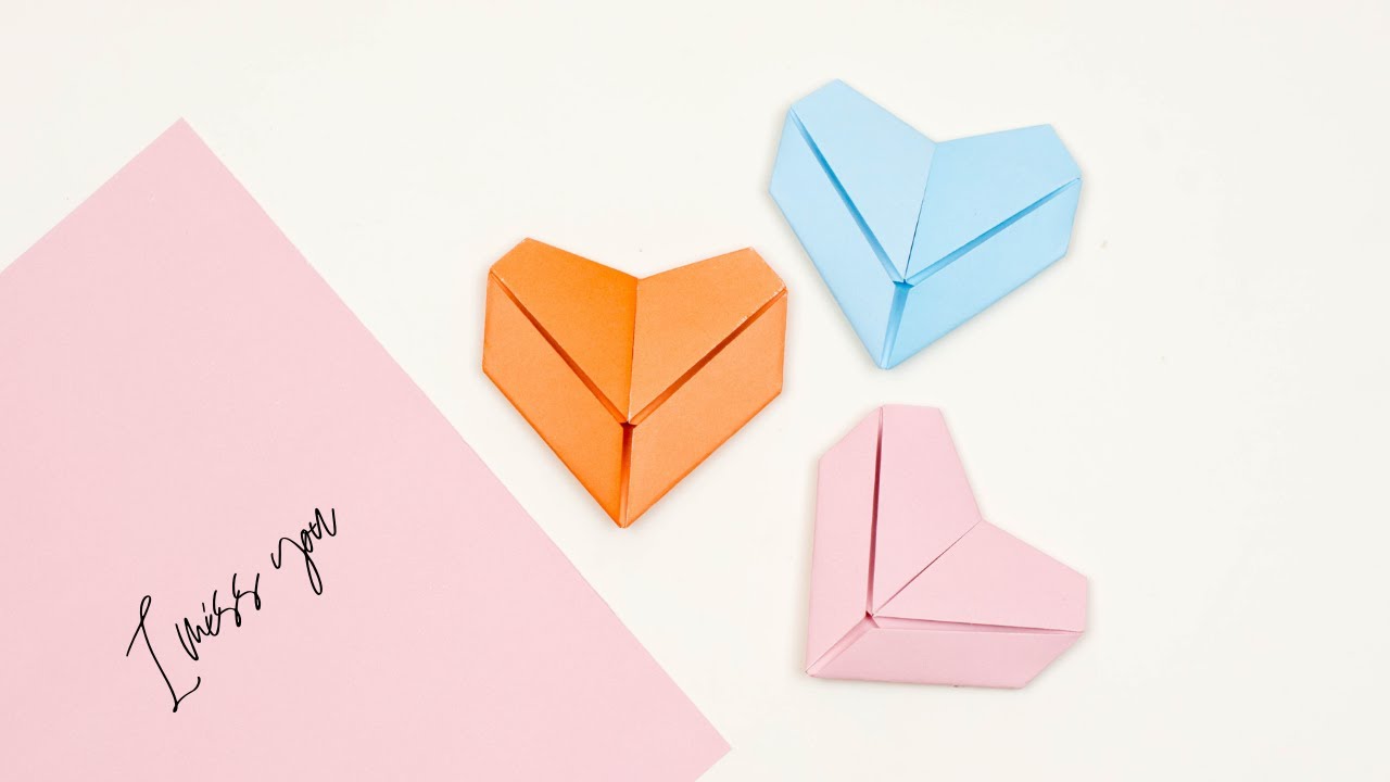 Heart Shaped Letter Folding - How To Fold A Letter - Paper Craft ...