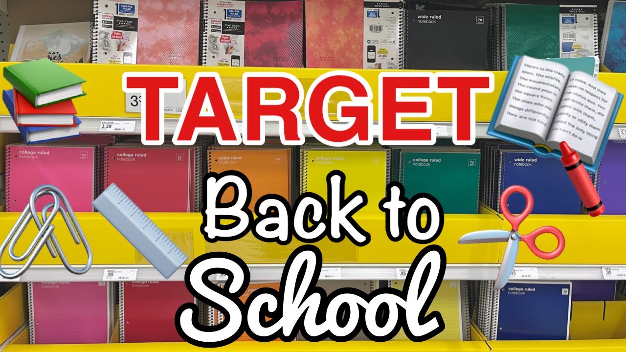 BACK TO SCHOOL SHOPPING AT TARGET | SCHOOL SUPPLY SHOPPING AT TARGET ...
