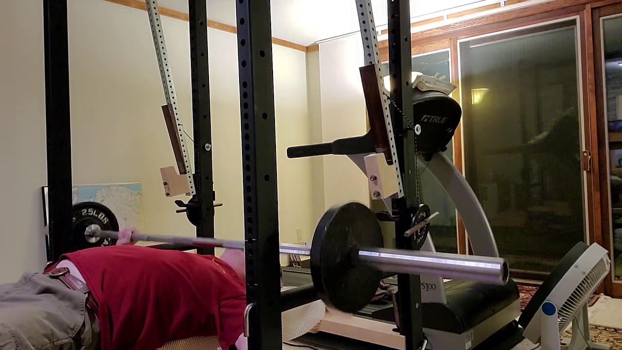 Homemade Monolift for Bench Press - YouTube