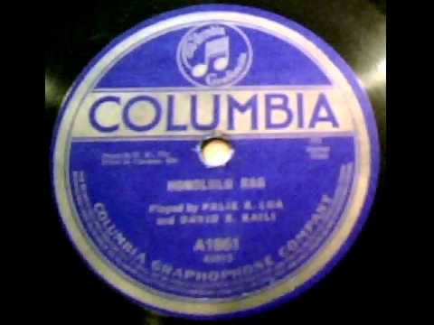 "The Honolulu Rag" - Palie K. Lua & David K. Kaili (1915 Columbia ...