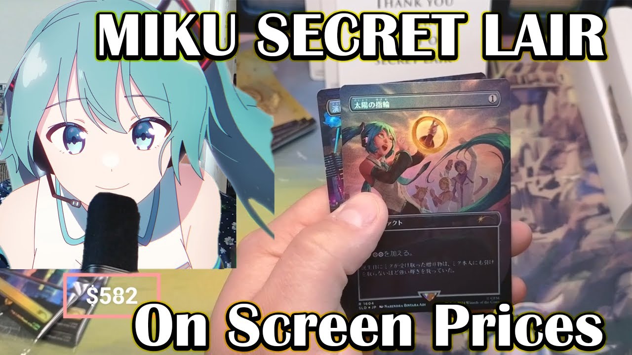 Hatsune Miku Secret Lair - MTG - Opening - On Screen Prices! - YouTube