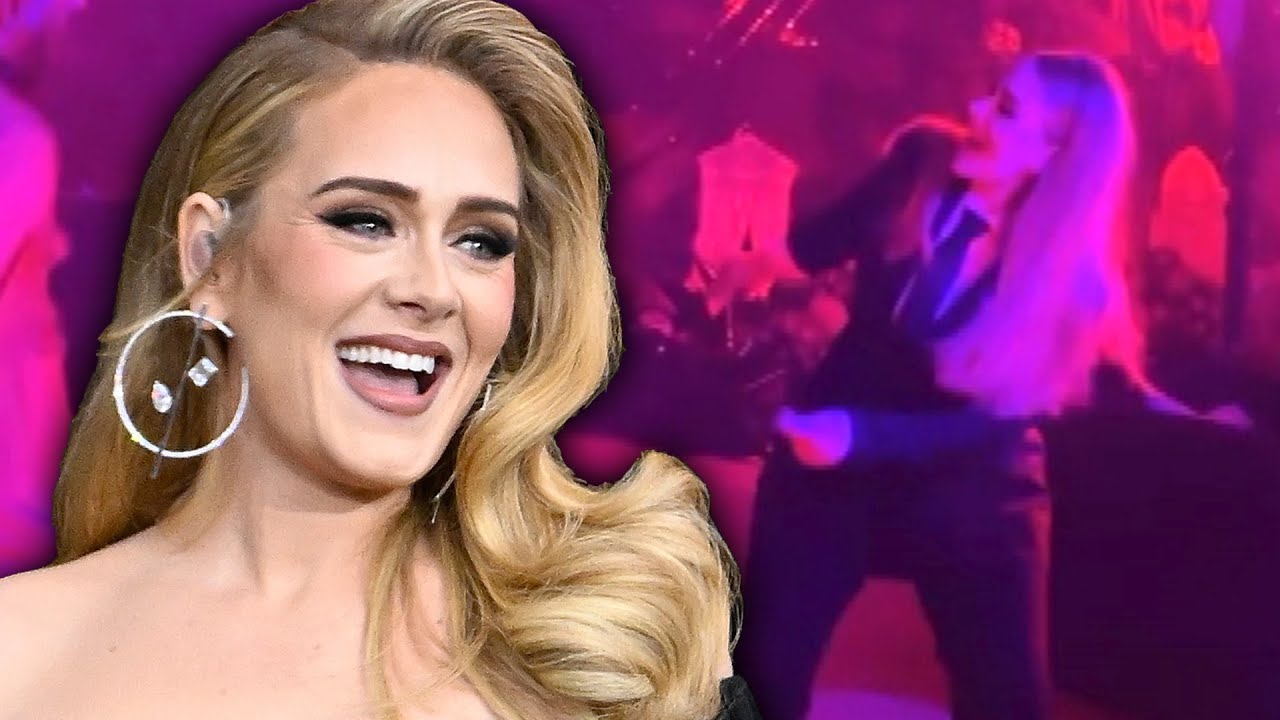 Adele DANCES to Rihanna Song - YouTube