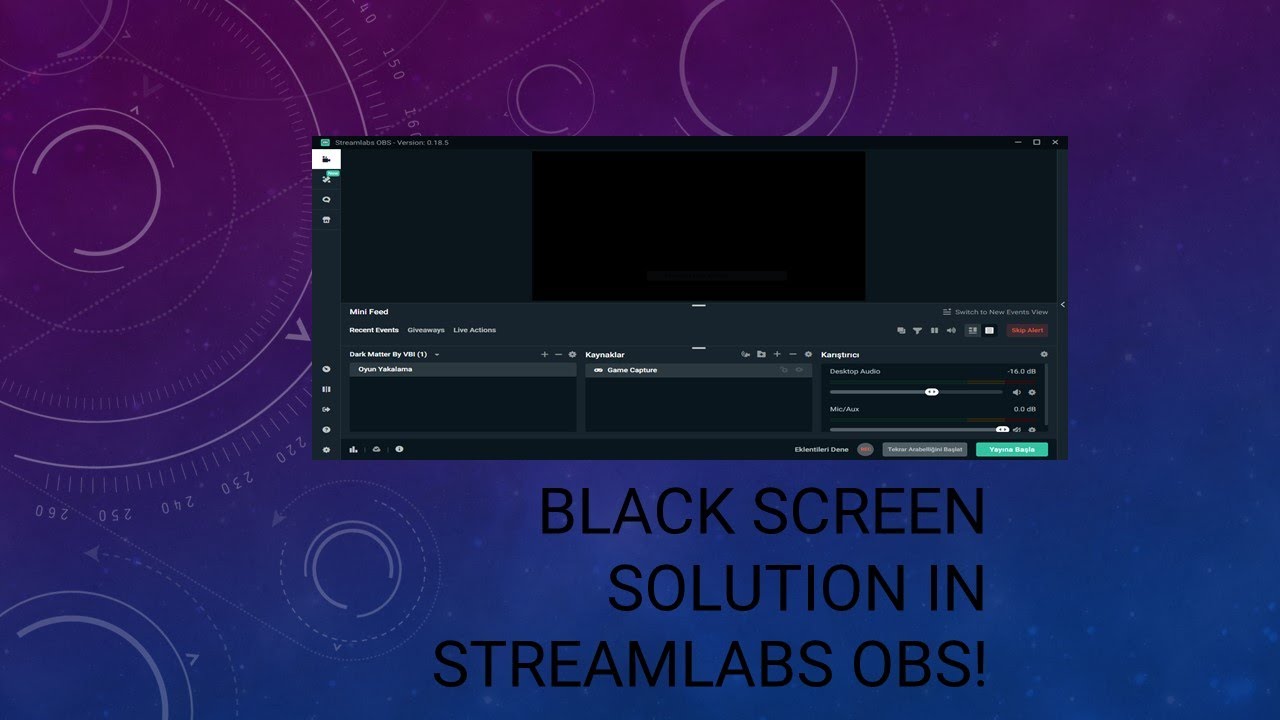 Black screen solution in Streamlabs OBS! - YouTube