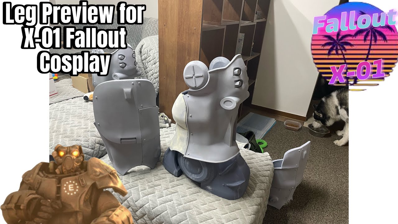 Full leg Preview for X-01 Fallout 4 76 Power Armor 3d Printed Cosplay ...