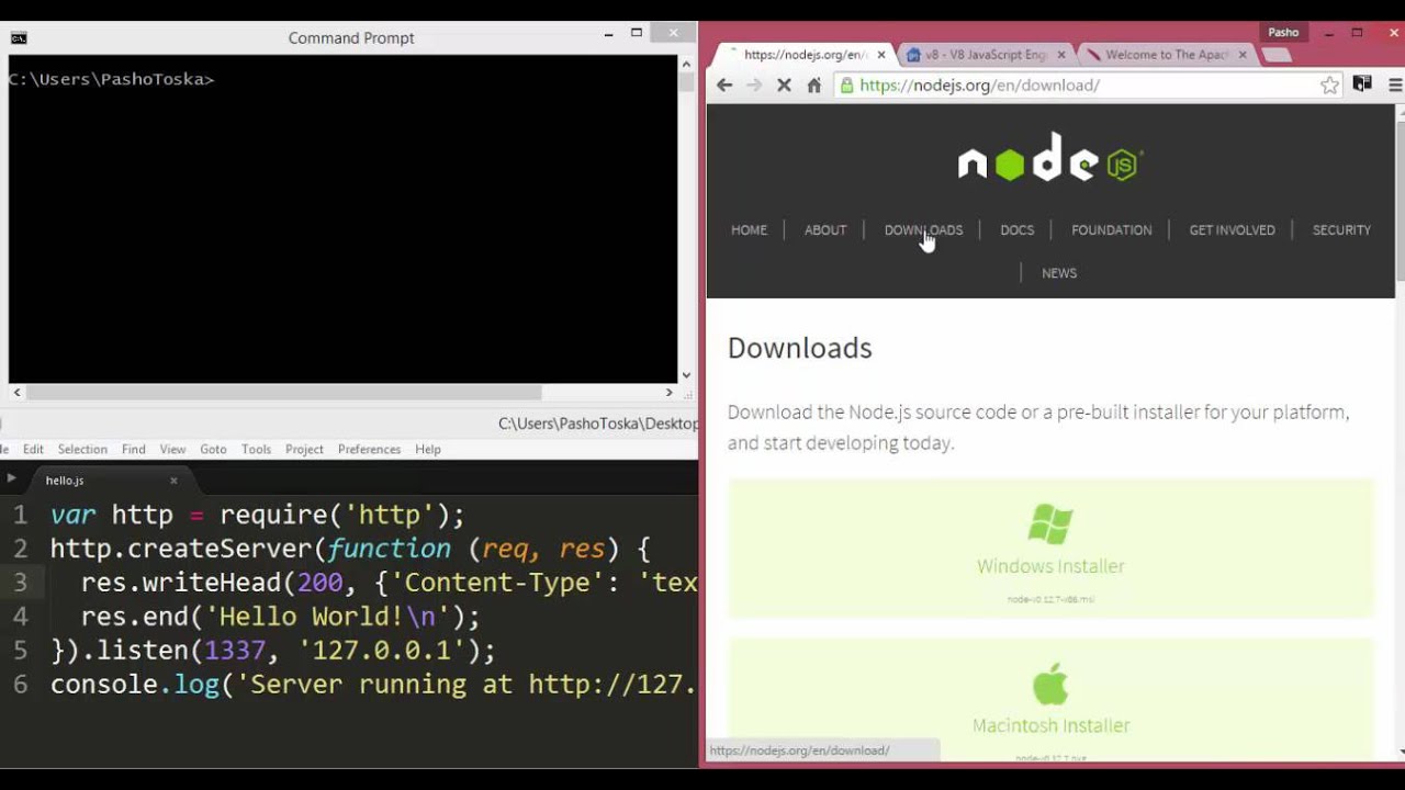 Fillimi Me Nodejs Youtube