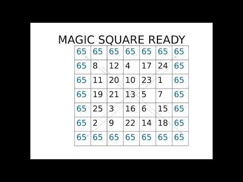 magic square 5*5 - YouTube
