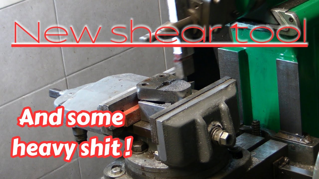 New shear tool on the shaper - YouTube