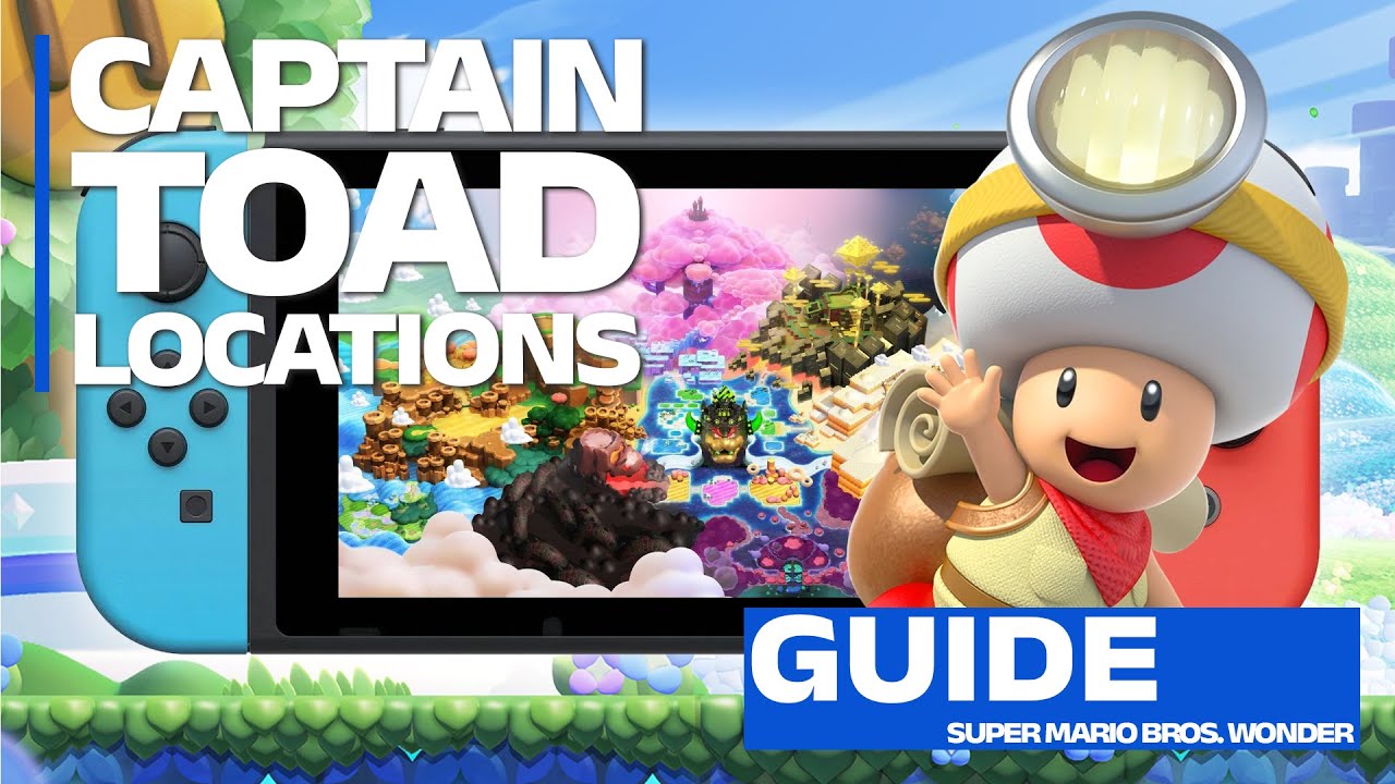 Super Mario Bros. Wonder - All Captain Toad Locations - YouTube