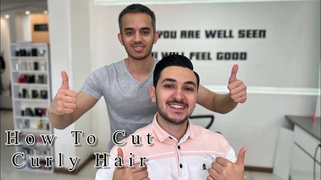 CURLY HAIRCUT FOR MEN- HOW TO CUT CURLY HAIR [ Cut With Scissors ...