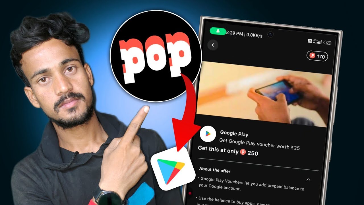 Pop Upi Coin To Google Play Redeem Code ! Pop Upi App Se Redeem Code ...