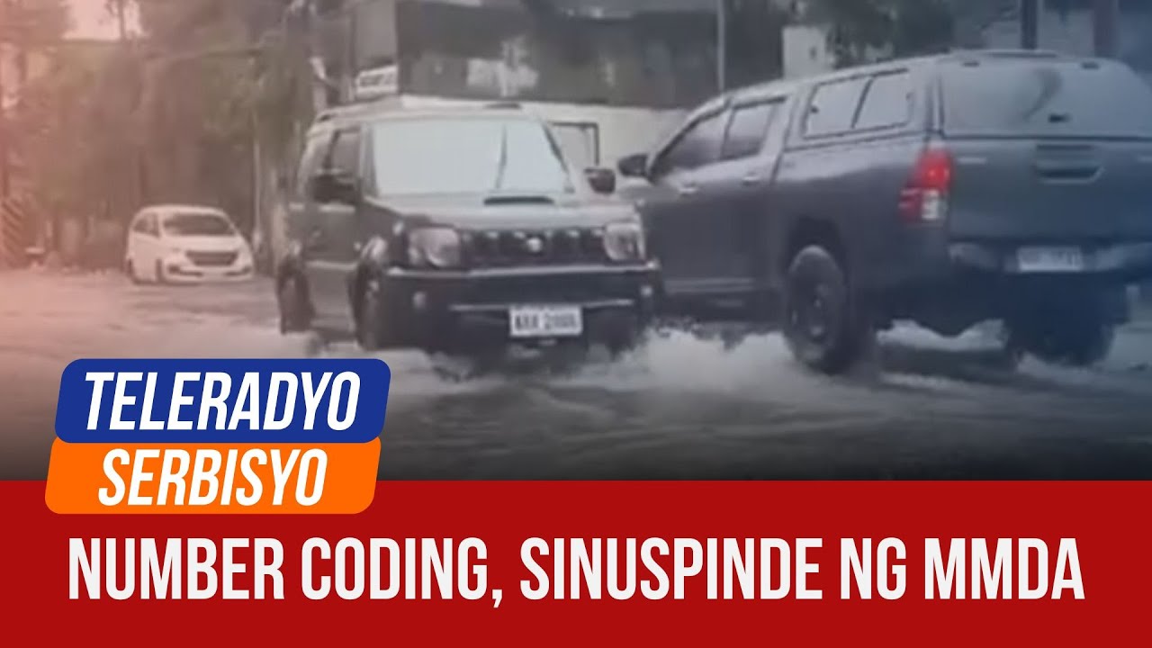 MMDA suspends number coding scheme anew due to Enteng | Teleradyo ...