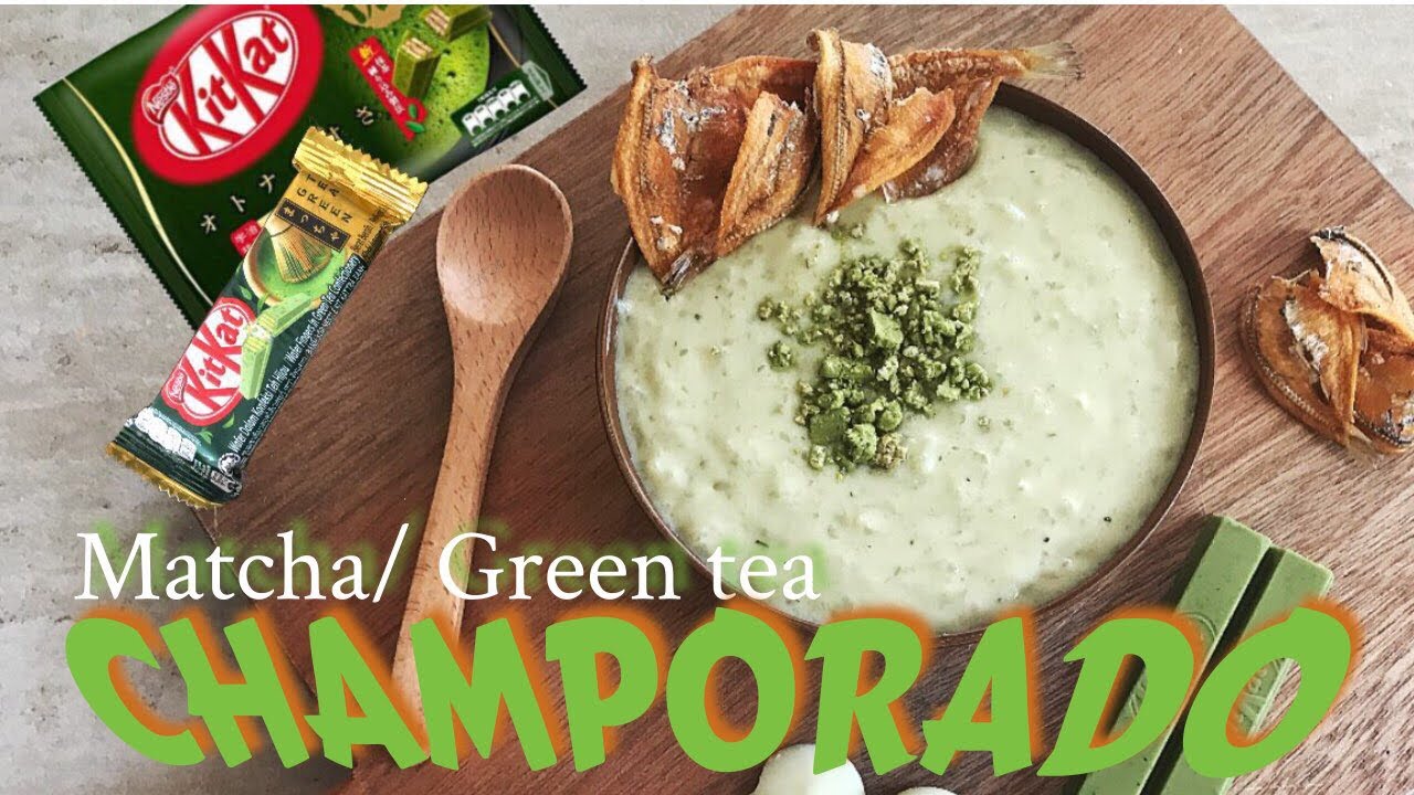 MATCHA CHAMPORADO / HOW TO COOK MATCHA PORRIDGE/KITKAT GREEN TEA WAFER ...