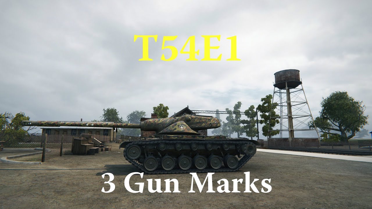 World of Tanks - T54E1 3 Gun Marks - YouTube