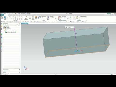 NX 12 Modeling Use of the rectangle command in basic - YouTube