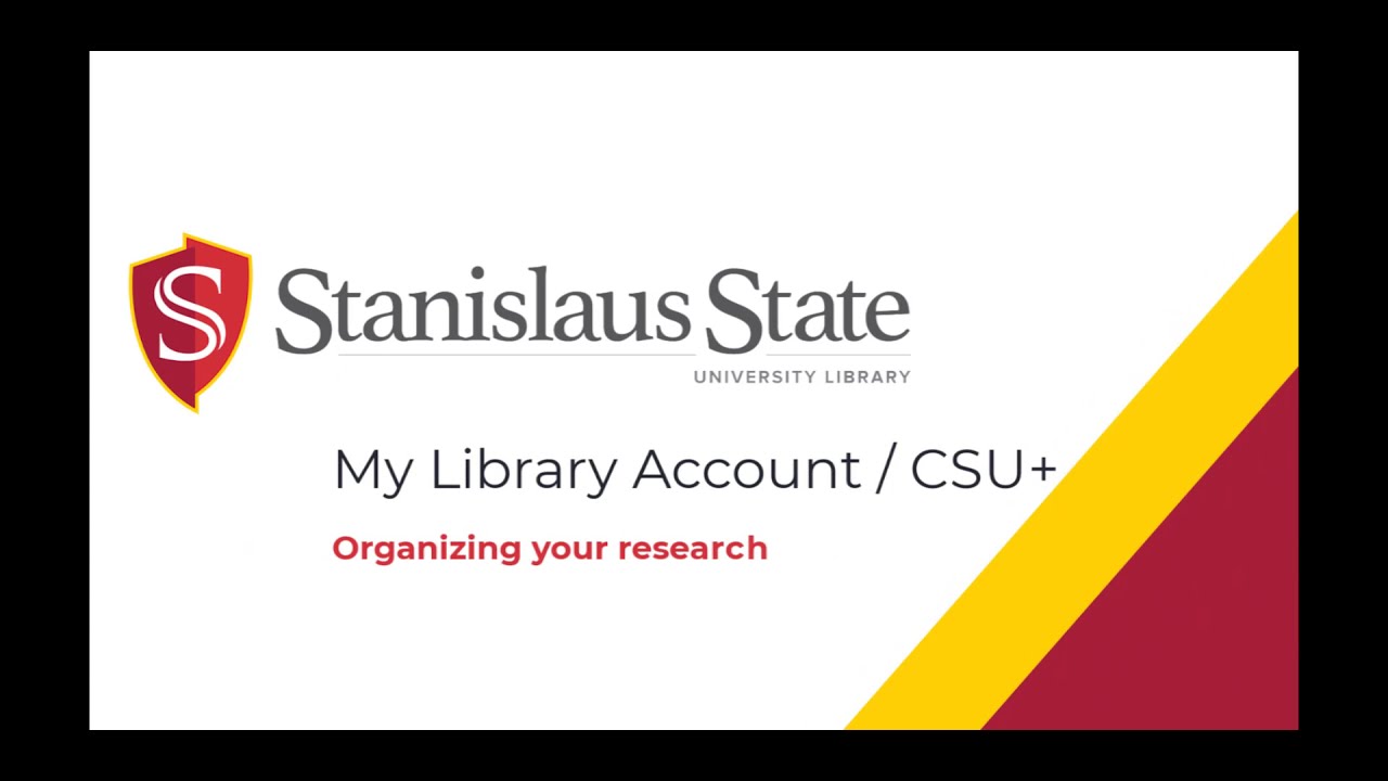 My Library Account /CSU+ - YouTube