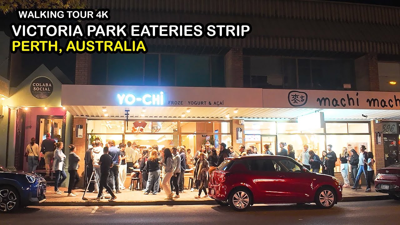 PERTH EATERIES WALK: Victoria Park Strip Friday Night, Walking SOUTH ...