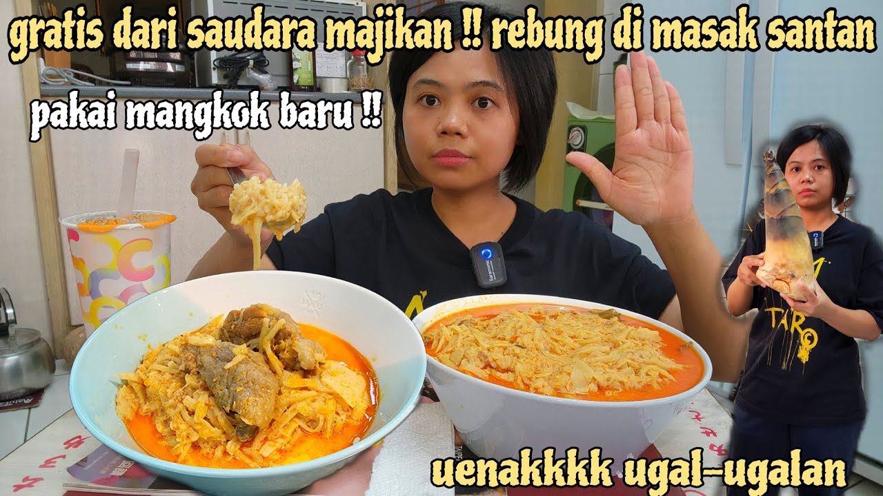 GRATIS DI KASIH SAUDARA MAJIKAN ‼️ MASAK REBUNG SANTAN PAKAI AYAM JAN ...