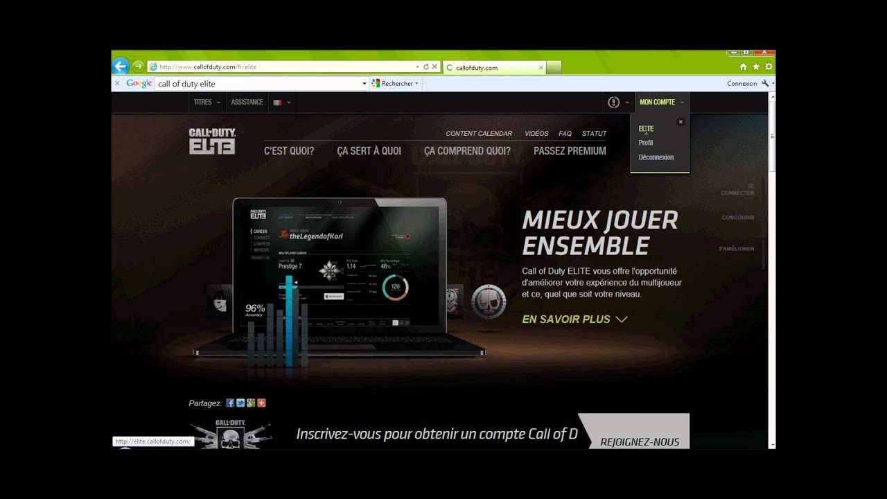 Comment créer un clan dans MW3 sur COD Èlite. - YouTube