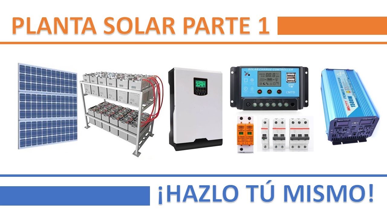 INSTALACIÓN PLANTA DE ENERGIA SOLAR PASO A PASO PARTE 1 - YouTube