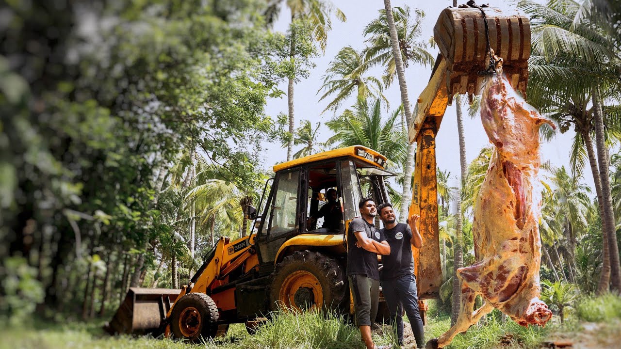 200 KG GIANT BEEF ROASTED UNDERGROUND| 7 HOURS OF ROASTING A HUGE BEEF ...