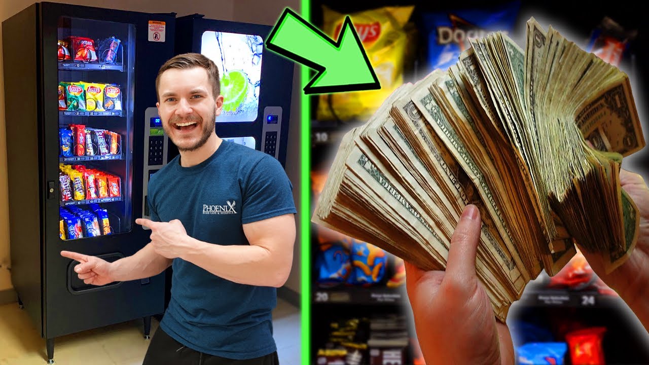 Collecting LOTS OF MONEY From Our Vending Machines! - YouTube