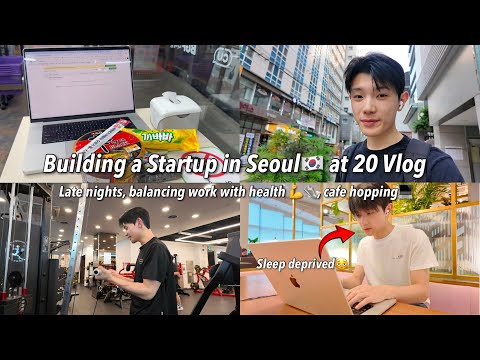 Productive Week in Seoul VLOG 🧑🏻‍💻🍜🇰🇷 | Building a SaaS Startup at 20