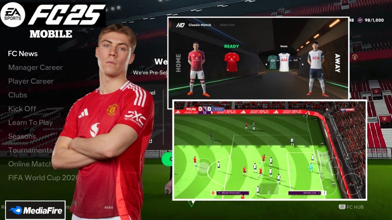 FIFA 16 MOD EA FC25 MOBILE FULL TOURNAMENT CUP UPDATE TRANSFER & KITS ...