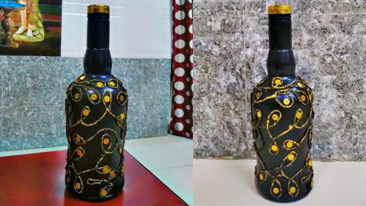 Beautiful and Elegant Bottle Art || How to Recycle Waste Bottles at ...