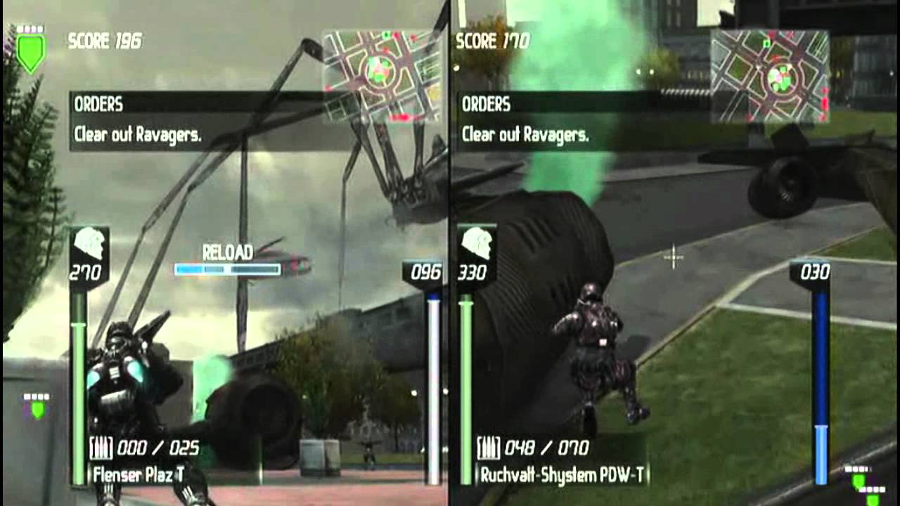 EDF: Insect Armageddon Split-Screen Gameplay 2 (Xbox 360) - YouTube