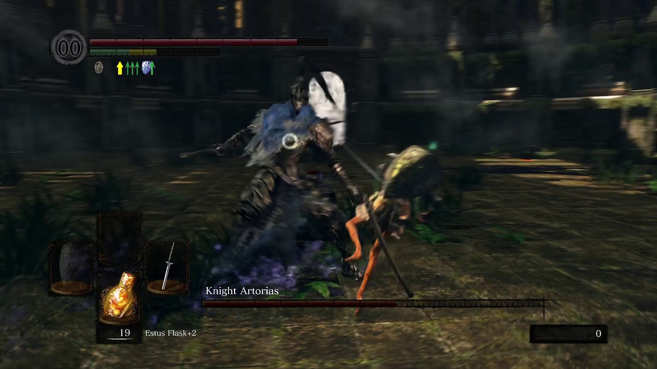 Dark Souls Remastered- Knight Artorias DLC Boss Fight - YouTube