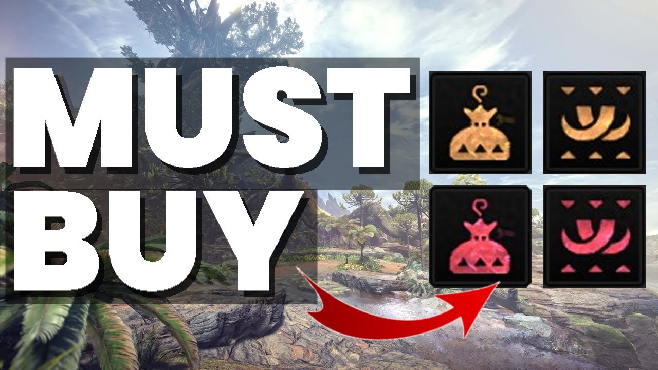 These PERMANENT BUFFS are MUST BUYS in Monster Hunter World! [モンスターハンター ...
