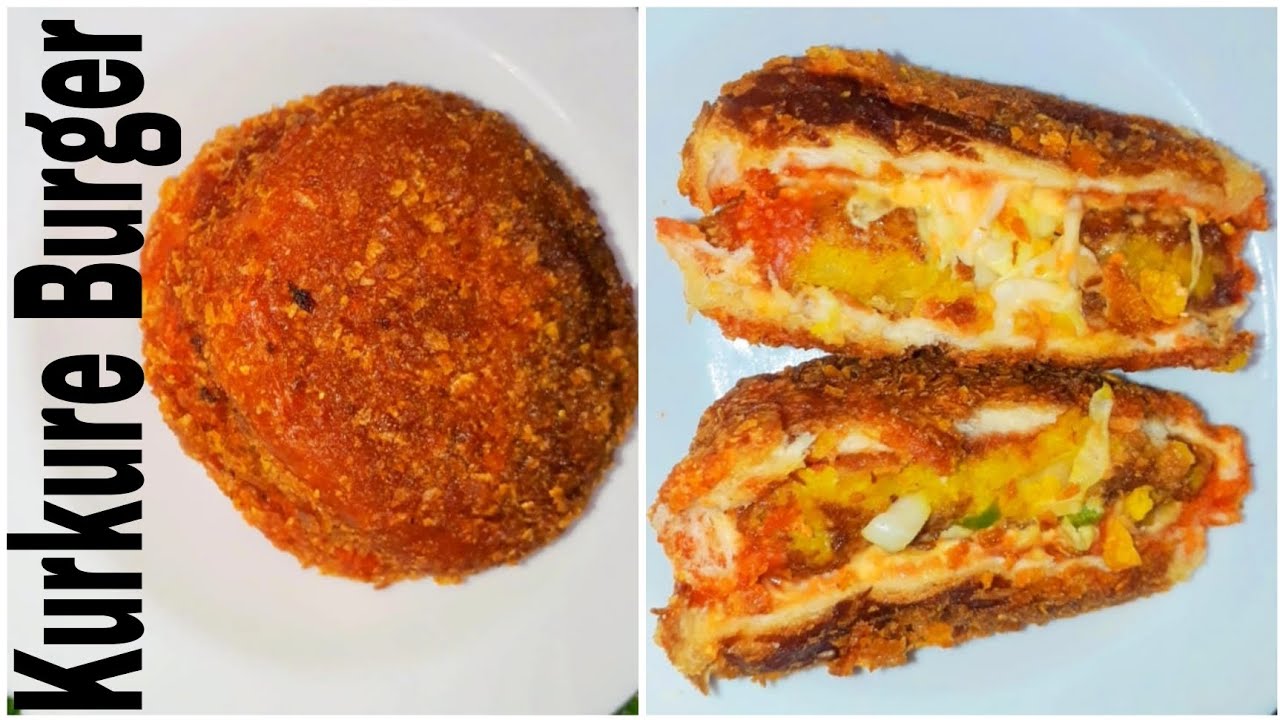 Famous kurkure Burger| Easy and Quick Street Food| Trending snacks ...