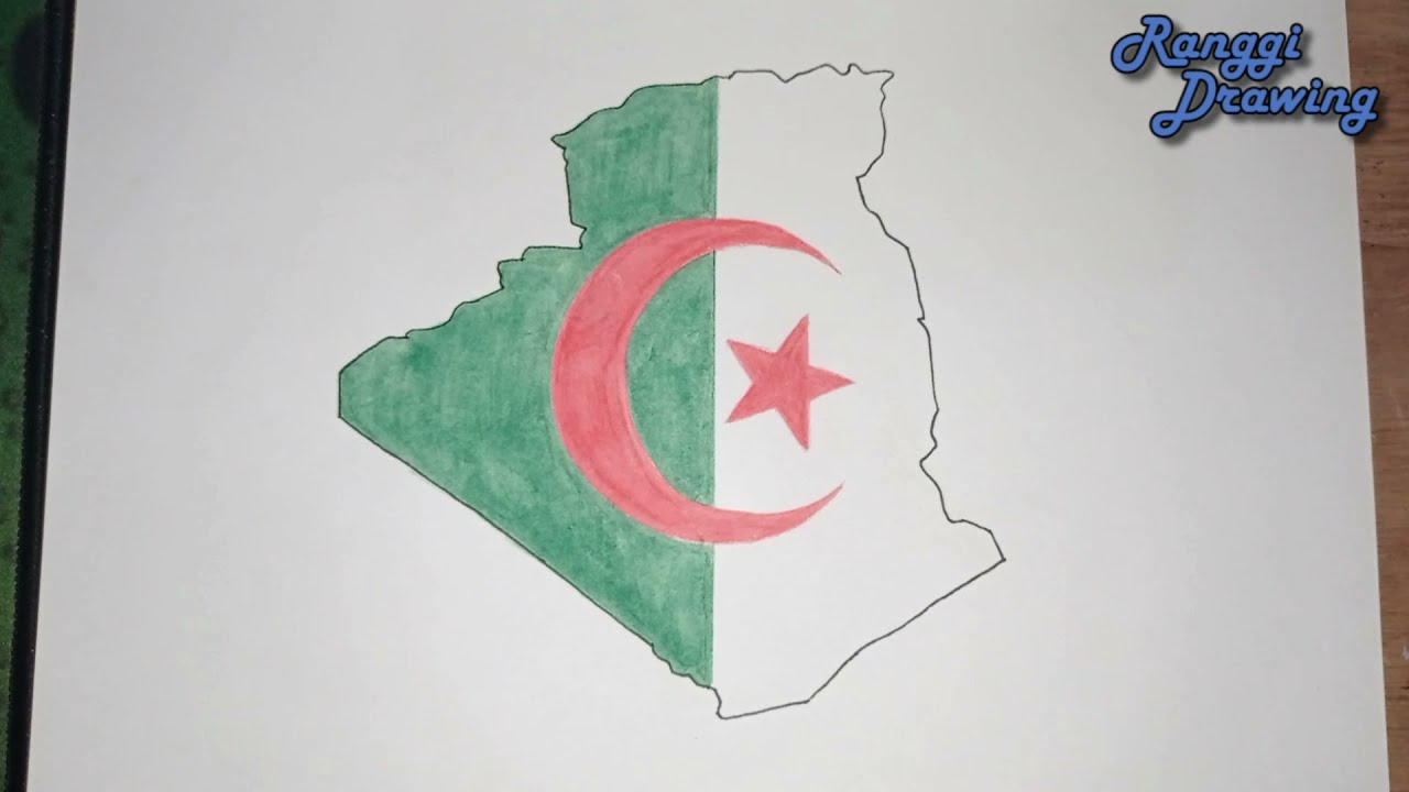 How to Draw Map of Algeria - YouTube
