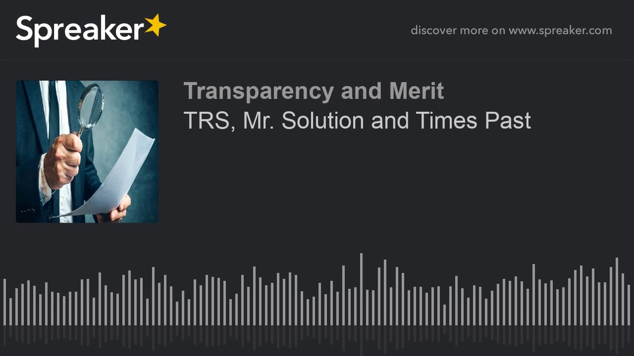 TRS, Mr. Solution and Times Past - YouTube