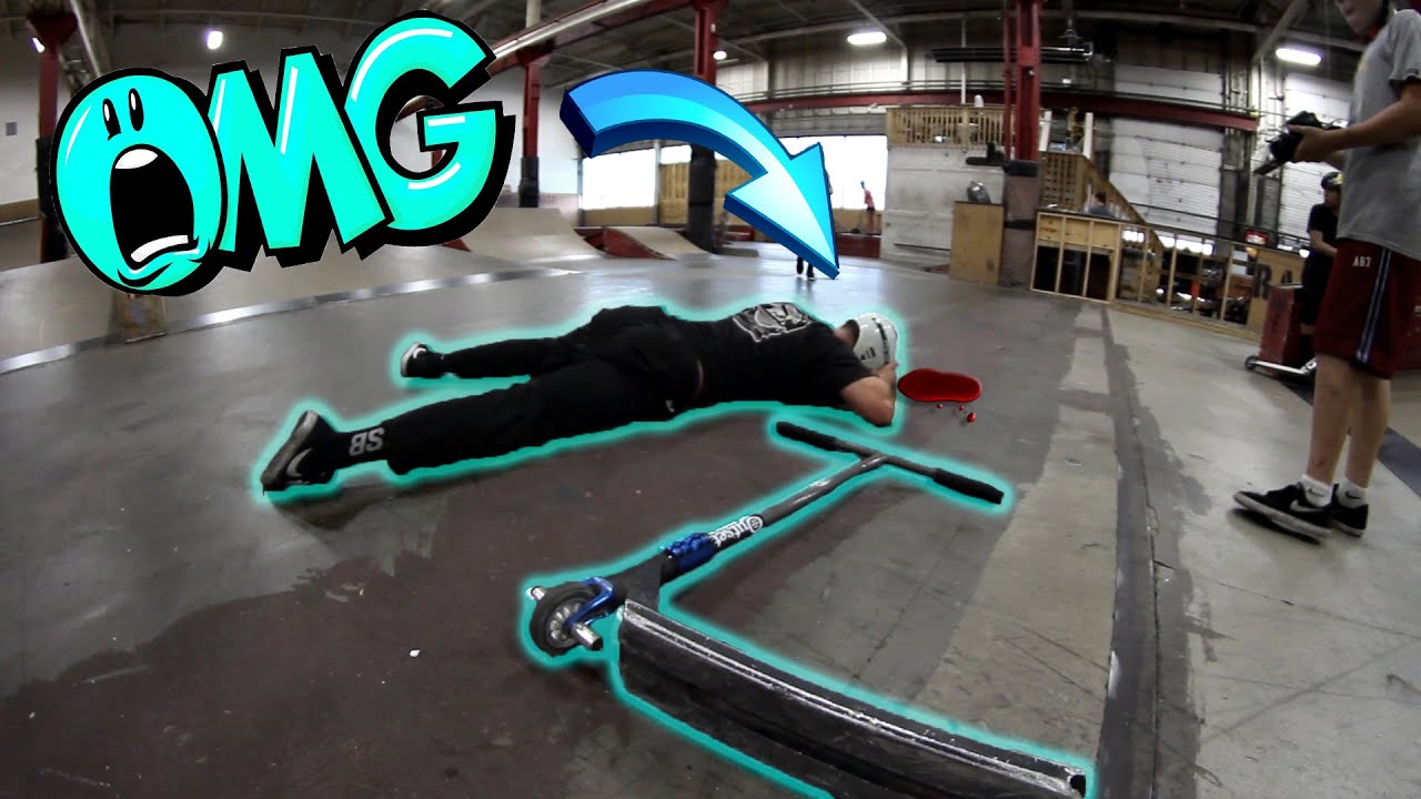 INSANE SCOOTER FALL! - YouTube