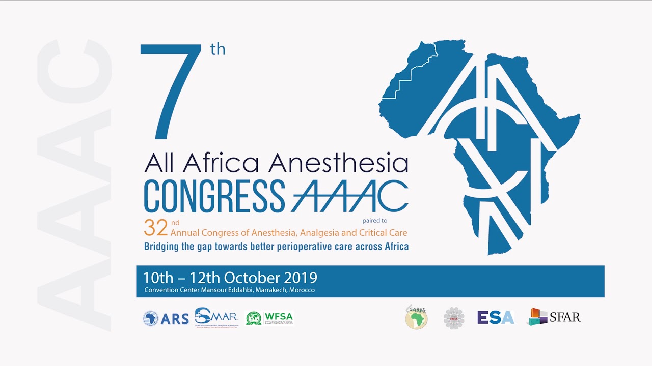 1er Best of du All Africa Anesthesia Congress. Marrakech 2019 - YouTube
