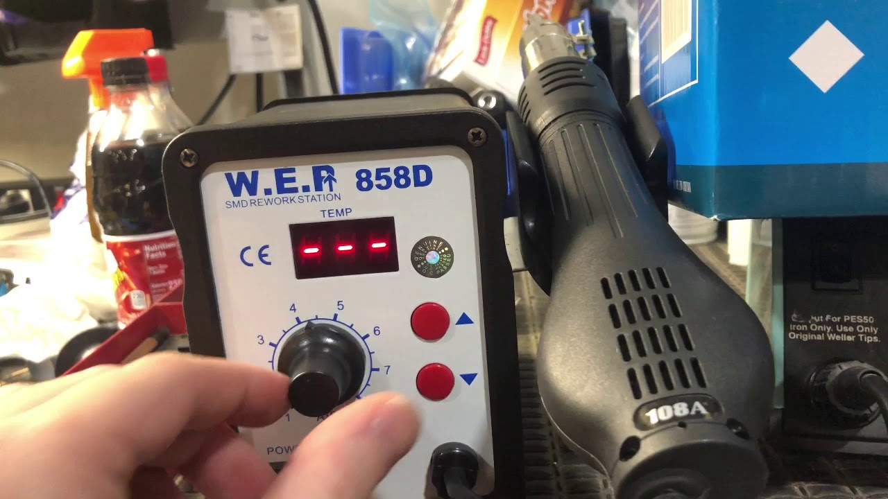 858d Smd hot air rework station review - YouTube