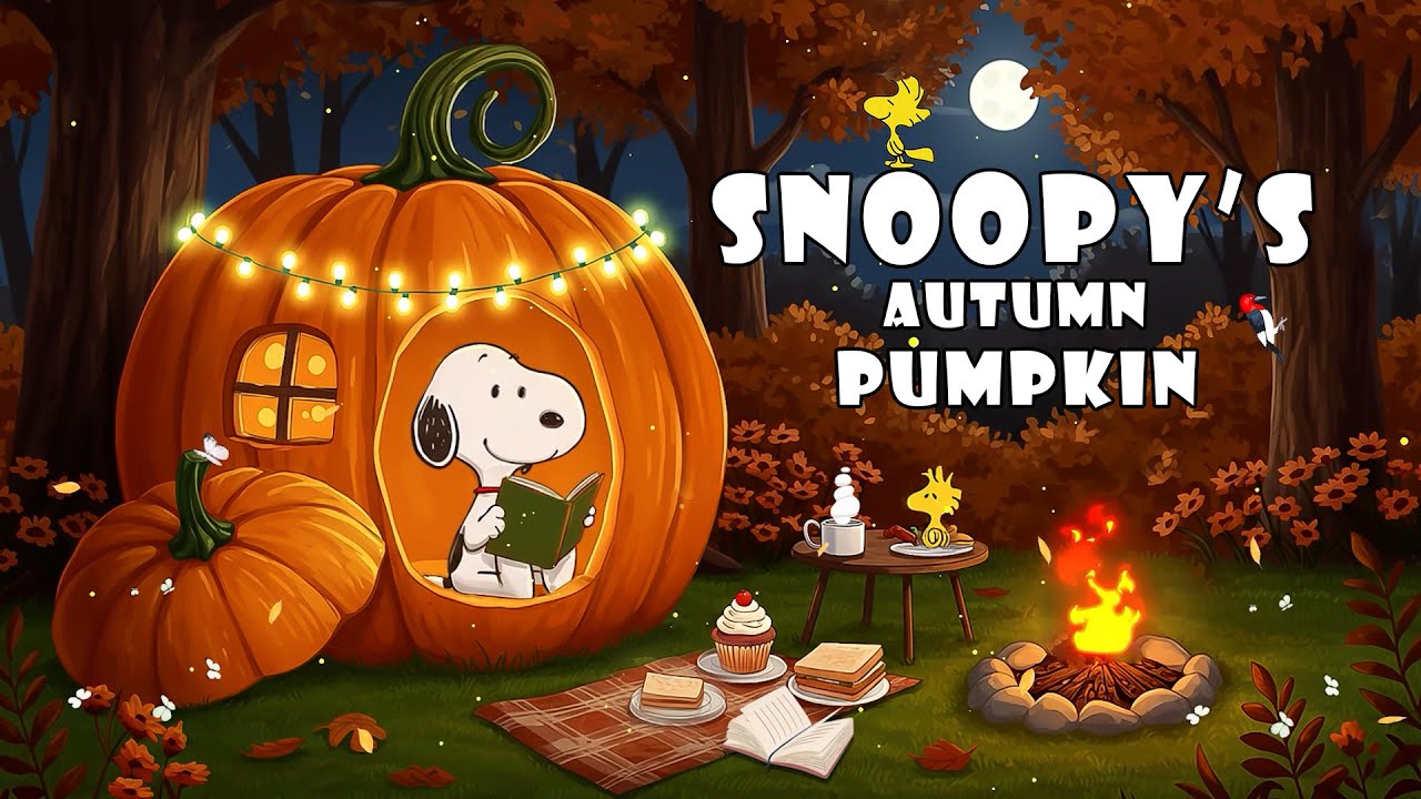 🍂 Snoopy Autumn Lofi 🎃 Cozy Pumpkin Vibes for Study & Relax - YouTube