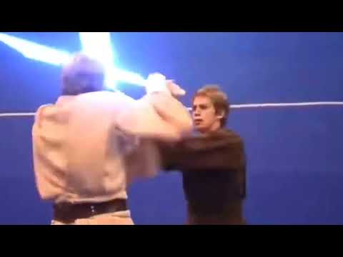 Star Wars Test Footage: Anakin vs Obi-Wan (with sound effects)