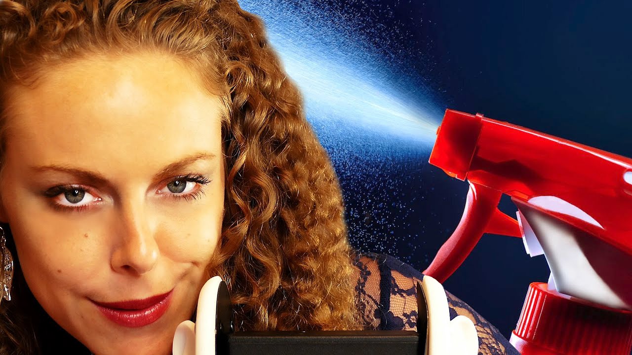 ASMR Spray & Squirt Sounds, Spritz Bottle Water Sounds, Binaural Ear to ...