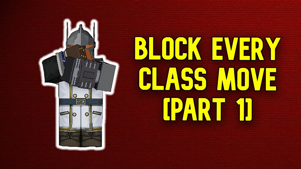 How To Block Every Class Move In Fighting Game [Part 1]! ROBLOX - YouTube
