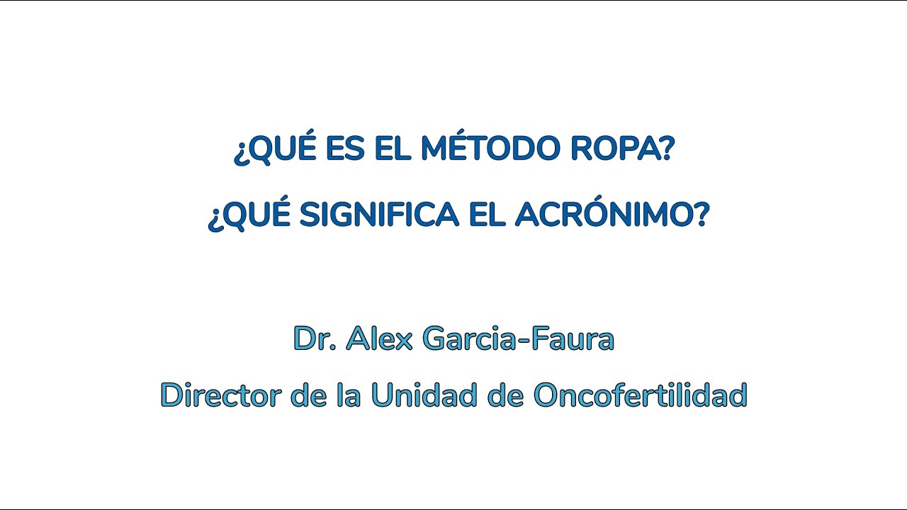 Método ROPA - ¿Qué es? ¿Qué significa el acrónimo? - Dr. Alex Garcia ...