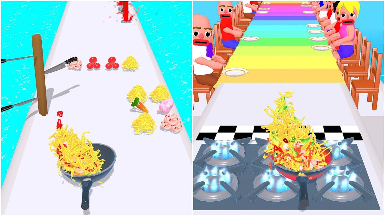 Noodle Run 3D - All Levels Android, ios New Trailer #gameplay # ...