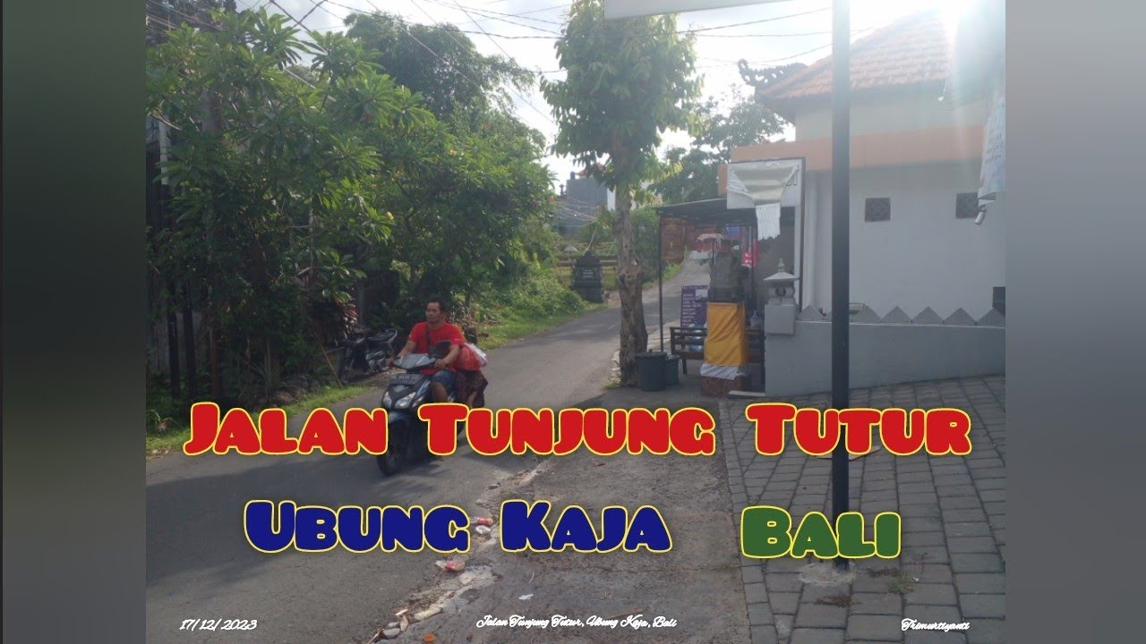 The Atmosphere at Tunjung Tutur street Ubung Kaja Bali - YouTube