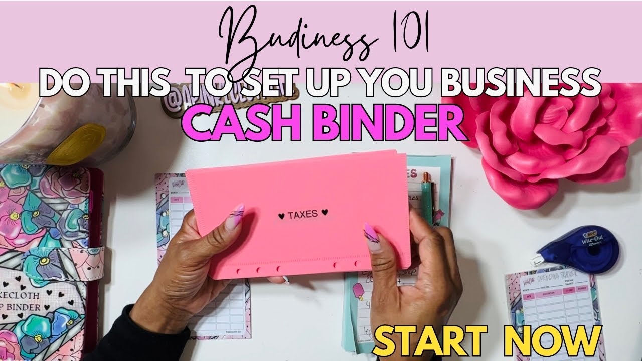 IDEAS TO SET UP A BUSINESS CASH BINDER | DETAIL SETUP | CASH STUFFING ...