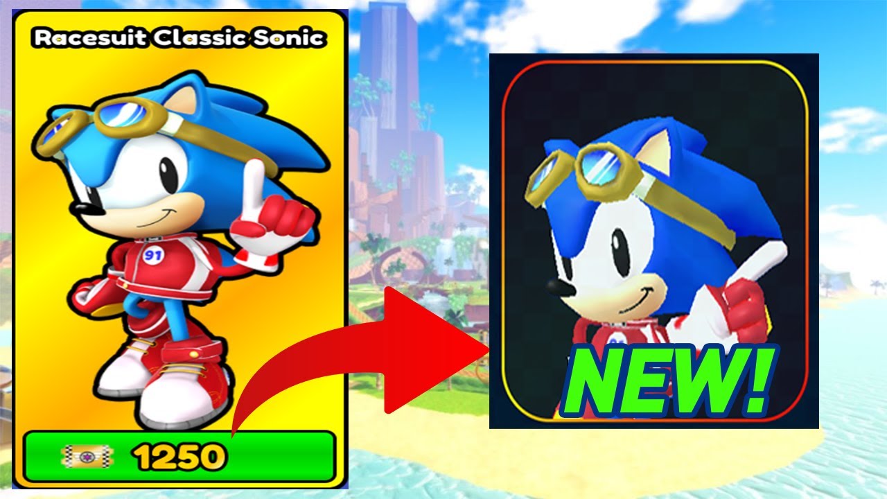 Sonic Speed Simulator Roblox | Racesuit Classic Sonic New Character ...