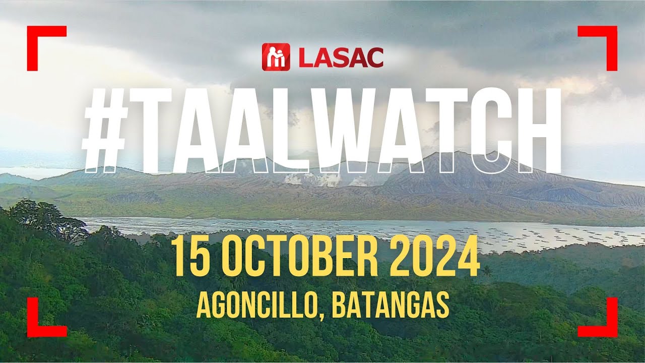 🔴 TAAL VOLCANO LIVE | 15 OCTOBER 2024 | Alert Level 1 - YouTube